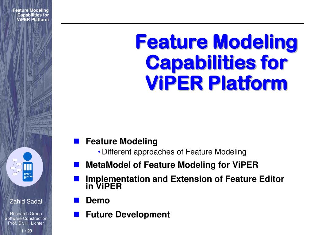 PPT - Feature Modeling Capabilities for ViPER Platform PowerPoint ...
