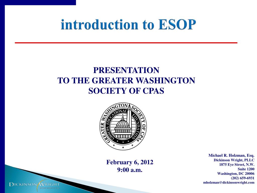 PPT - introduction to ESOP PowerPoint Presentation, free download - ID ...