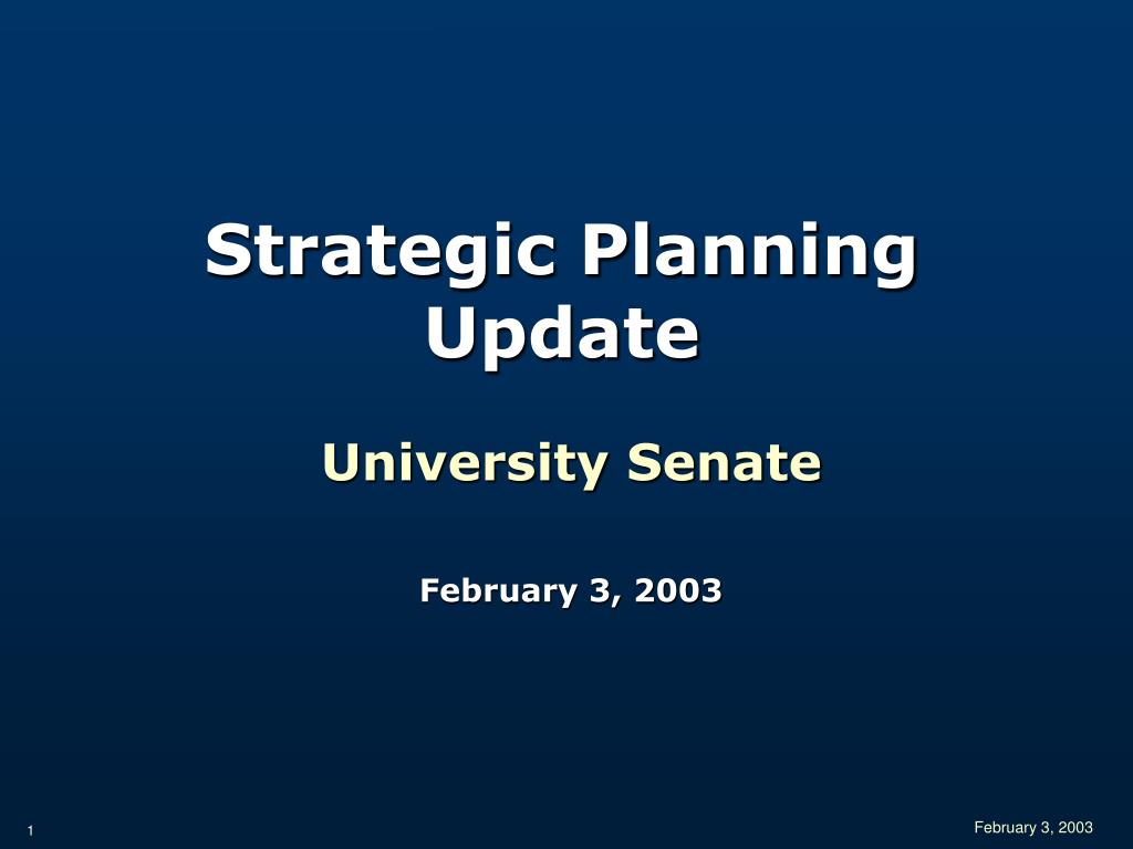 PPT - Strategic Planning Update PowerPoint Presentation, free download ...
