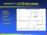 PPT - Chapter 8. FIR Filter Design PowerPoint Presentation, free ...