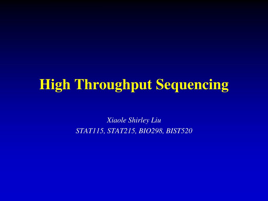 PPT - High Throughput Sequencing PowerPoint Presentation, free download ...