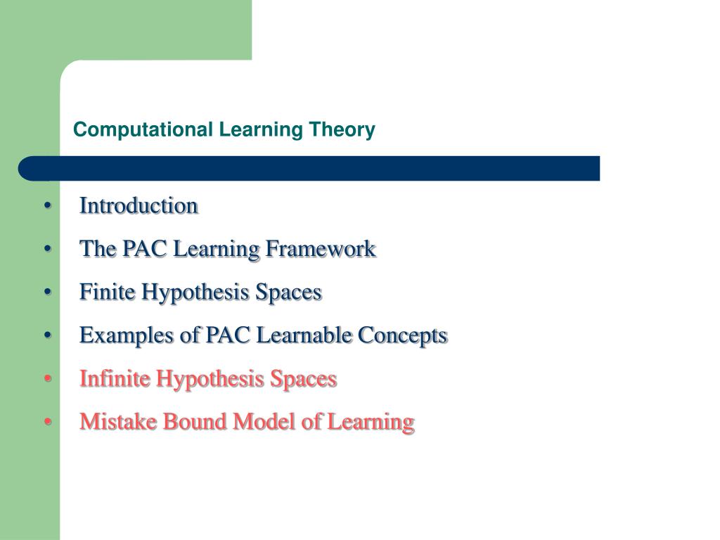 PPT - Computational Learning Theory PowerPoint Presentation, free download - ID:4624160