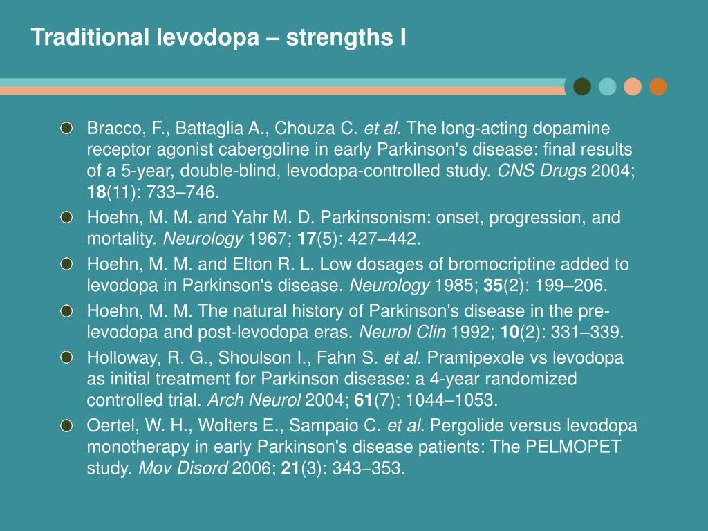 PPT - Traditional levodopa – strengths I PowerPoint Presentation, free ...