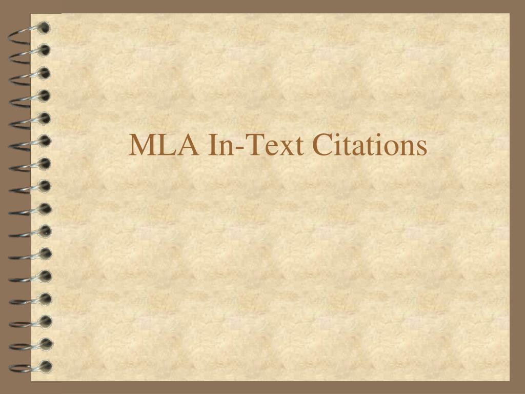 PPT - MLA In-Text Citations PowerPoint Presentation, free download - ID ...