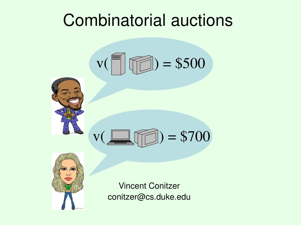 PPT - Understanding Combinatorial Auctions: Complementarity ...