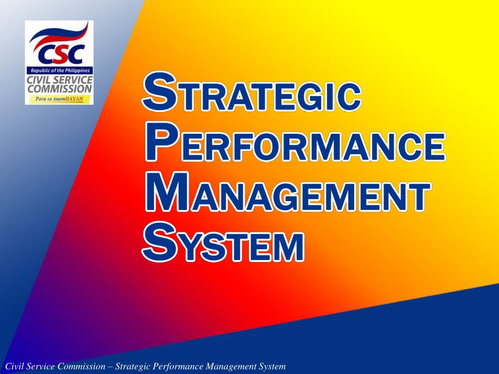 PPT - Civil Service Commission – Strategic Performance Management ...