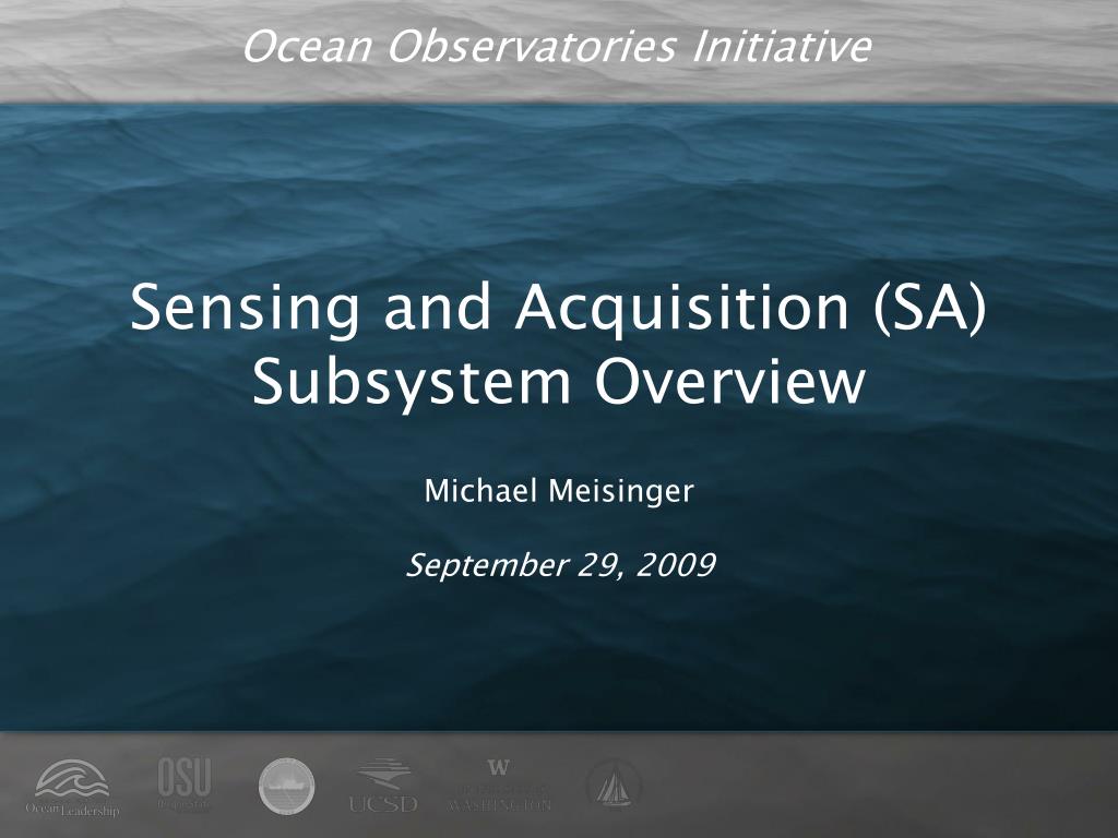 PPT - Sensing and Acquisition (SA) Subsystem Overview PowerPoint ...