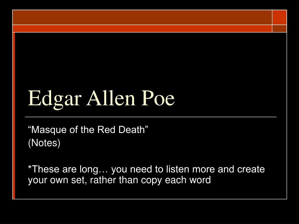 PPT - Edgar Allen Poe PowerPoint Presentation, free download - ID:4626969
