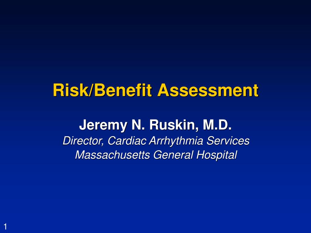 PPT - Risk/Benefit Assessment PowerPoint Presentation, free download ...