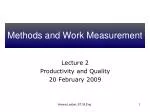 PPT - Methods and Work Measurement PowerPoint Presentation, free ...