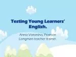 PPT - Songs for young learners PowerPoint Presentation, free download ...