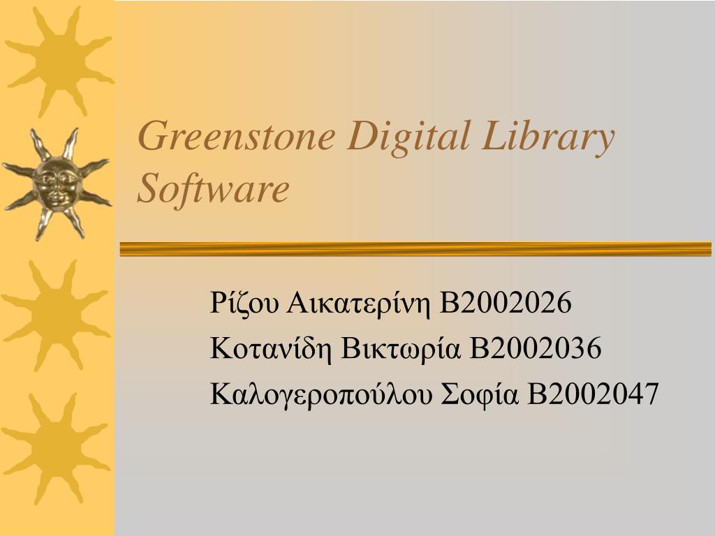 PPT - Greenstone Digital Library Software PowerPoint Presentation, free ...