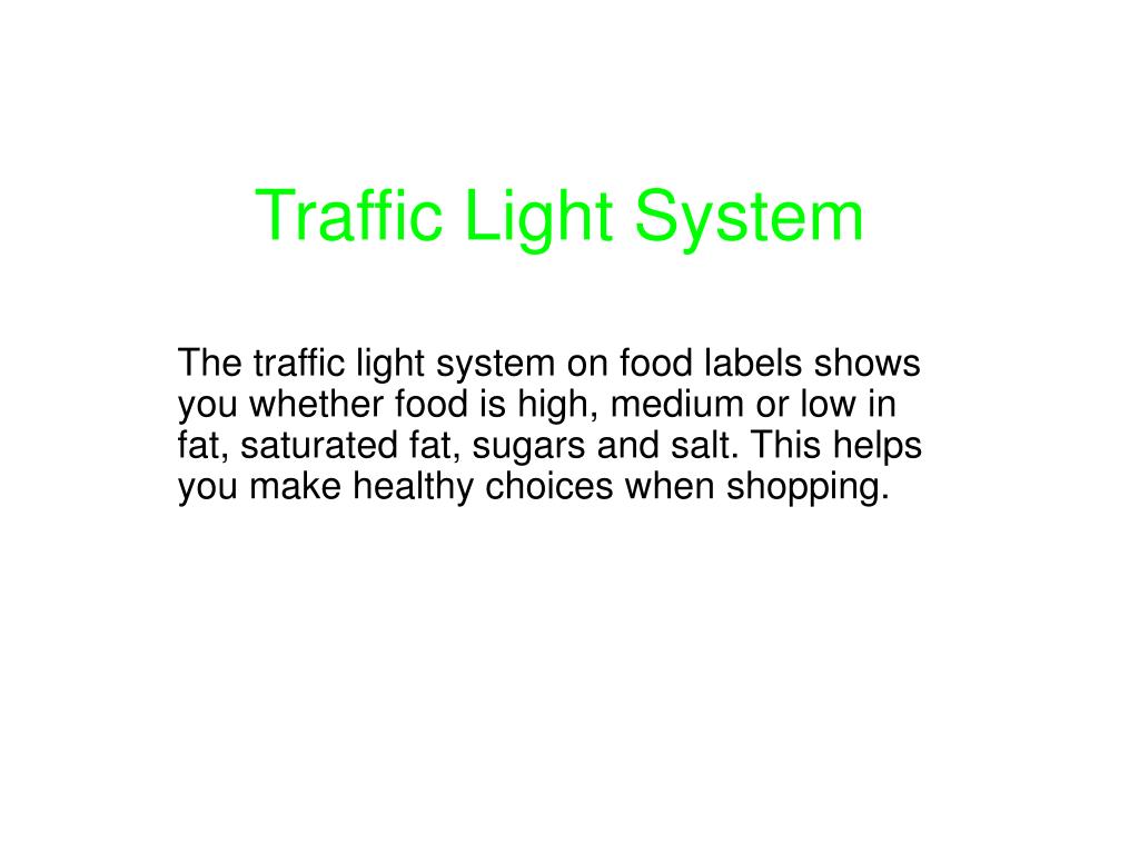 PPT - Traffic Light System PowerPoint Presentation, free download - ID ...