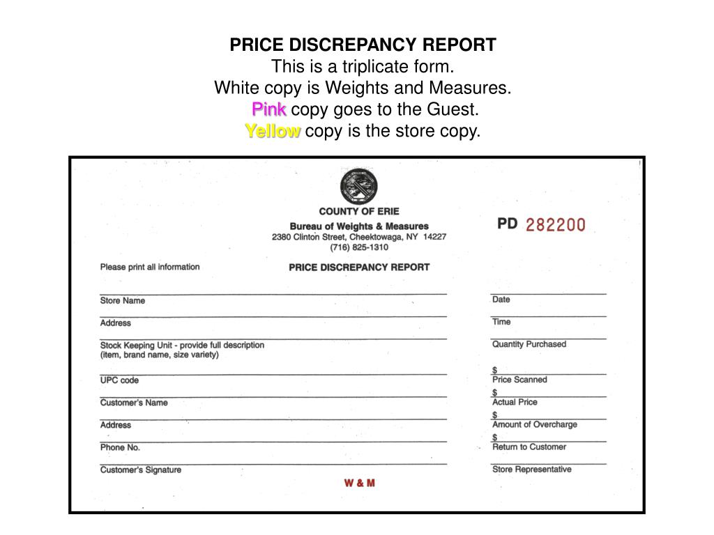 PPT - PRICE DISCREPANCY REPORT PowerPoint Presentation, free download ...