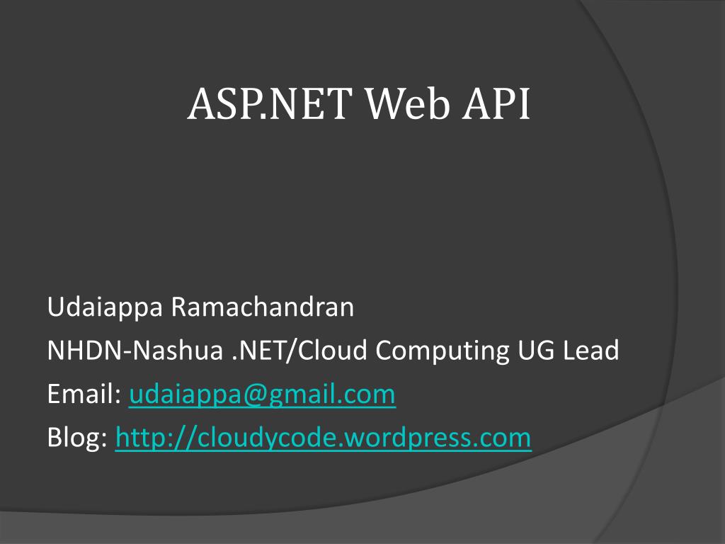 PPT - ASP.NET Web API PowerPoint Presentation, free download - ID:4635887