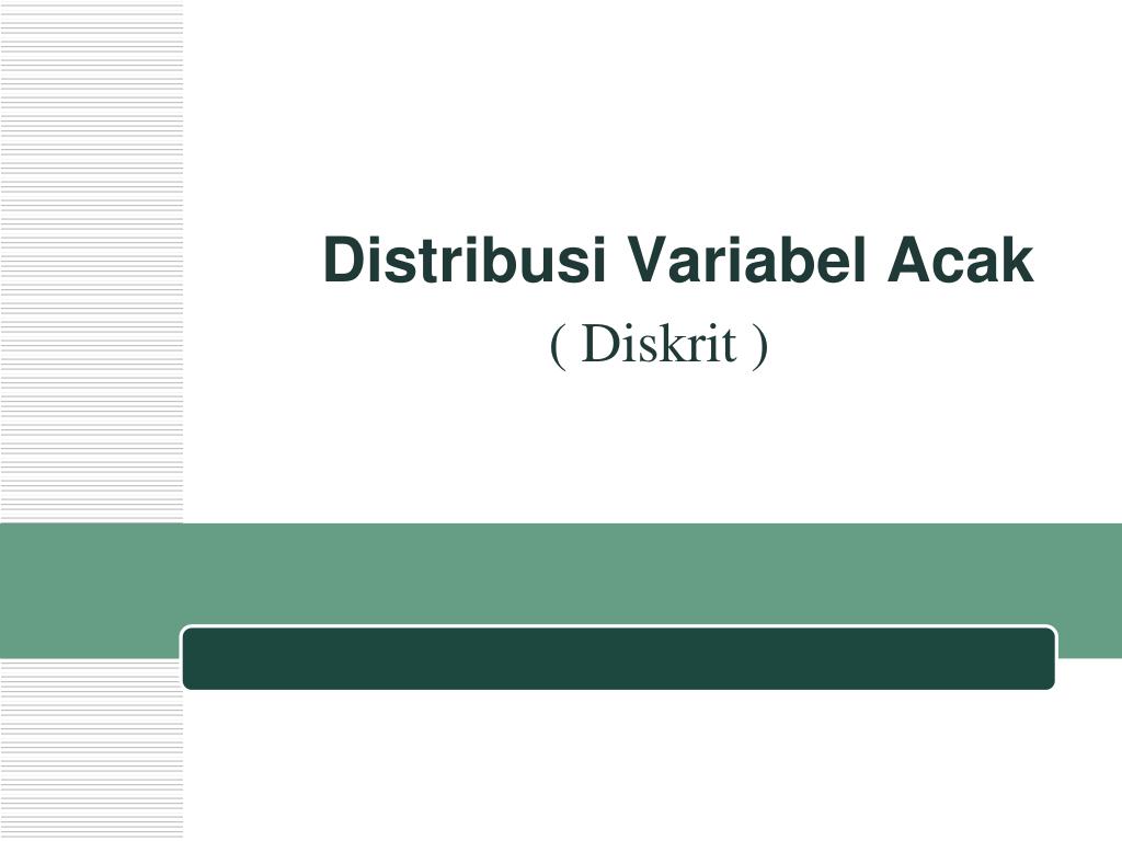 PPT - Distribusi Variabel Acak PowerPoint Presentation, free download ...