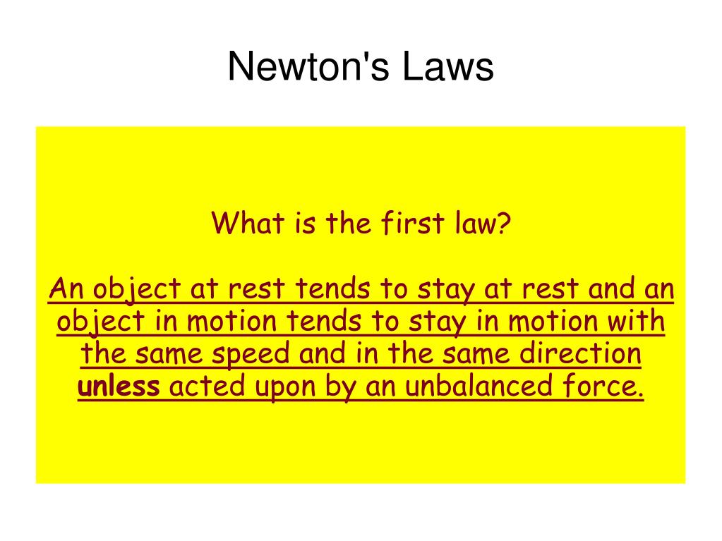 PPT - Newton's Laws PowerPoint Presentation, free download - ID:4639508