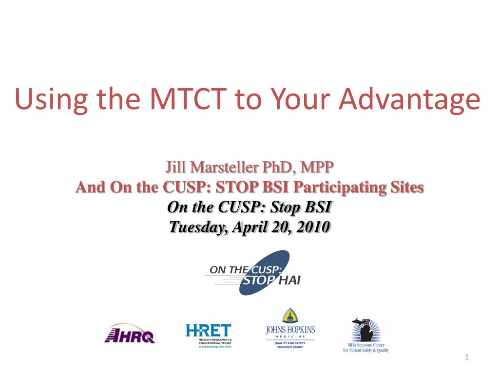 PPT - Using the MTCT to Your Advantage PowerPoint Presentation, free ...