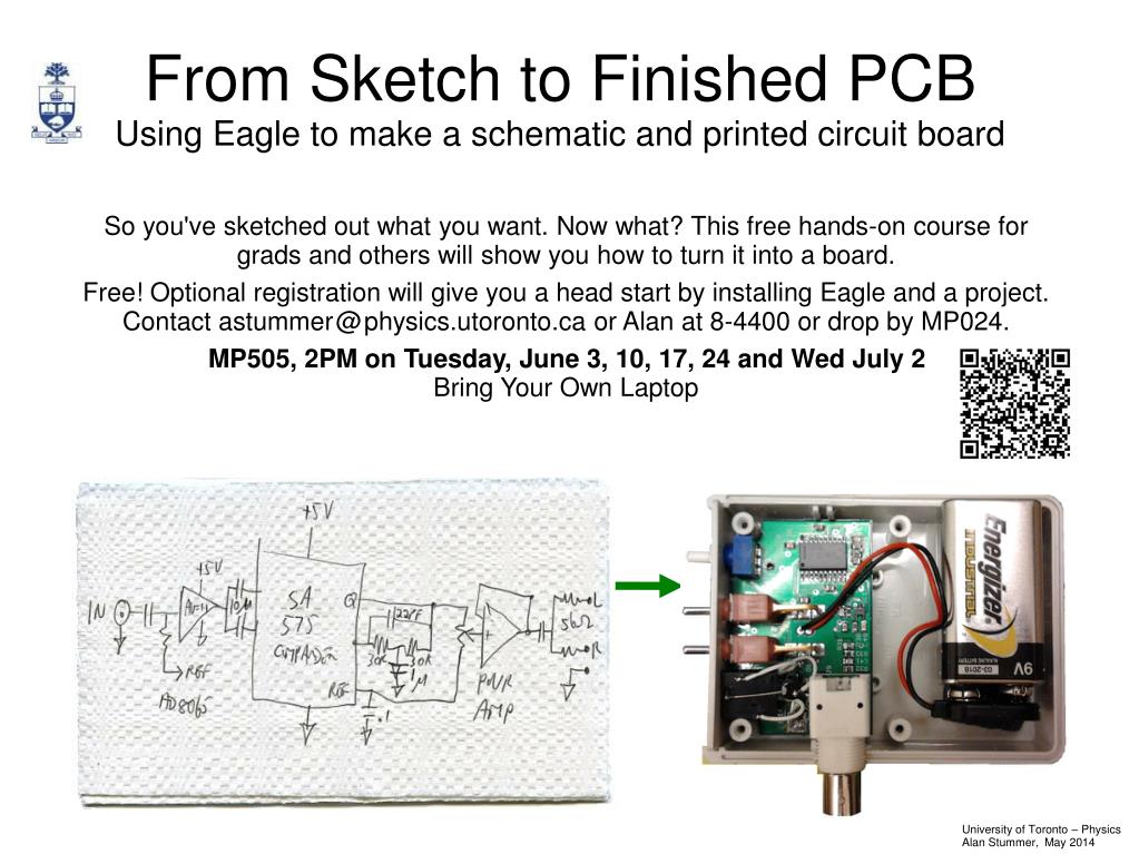 PPT - From Sketch to Finished PCB Using Eagle to make a schematic and ...