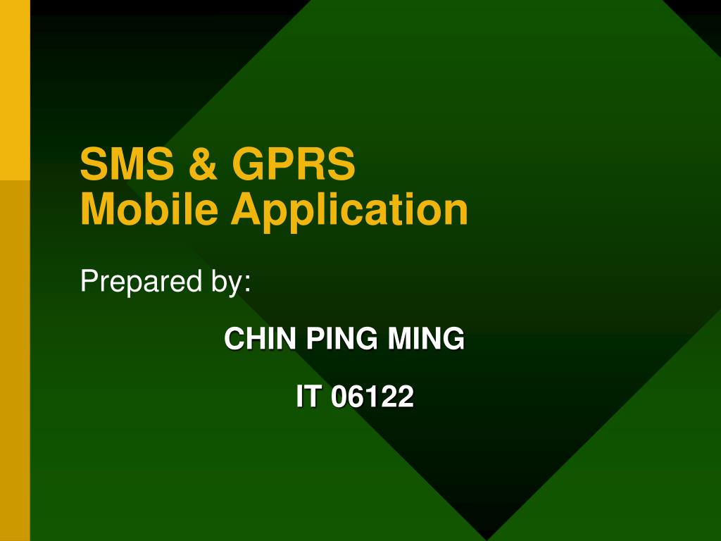 PPT - SMS & GPRS Mobile Application PowerPoint Presentation, free ...
