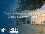 PPT - Safety Critical Systems PowerPoint Presentation, free download ...