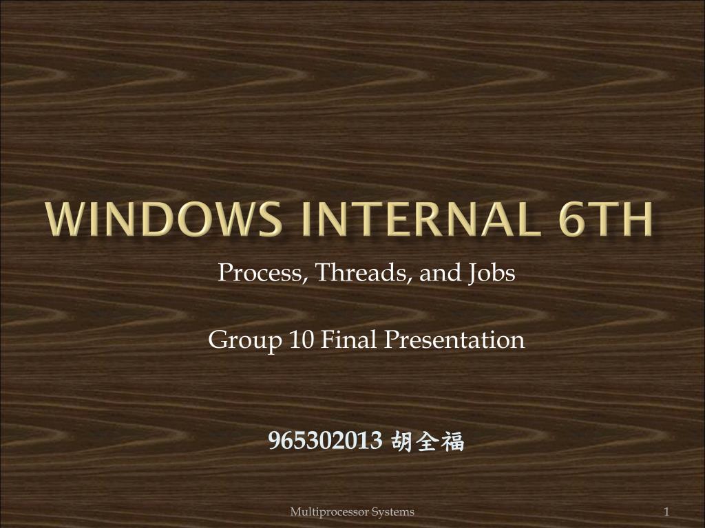 PPT - Windows Internal 6th PowerPoint Presentation, free download - ID ...