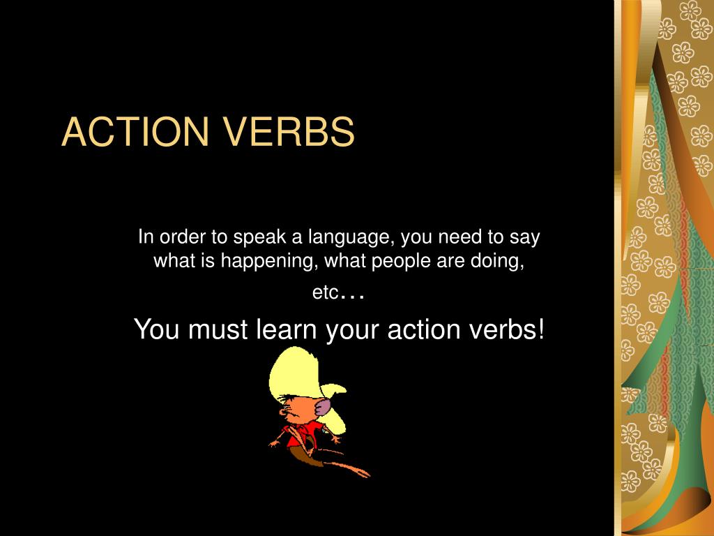 PPT - ACTION VERBS PowerPoint Presentation, free download - ID:4648279