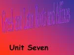 PPT - Unit Seven PowerPoint Presentation, free download - ID:1743702