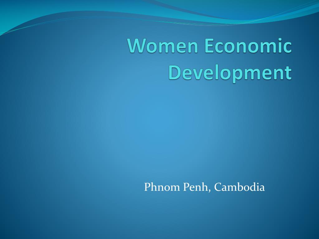 PPT - Women Economic Development PowerPoint Presentation, free download ...