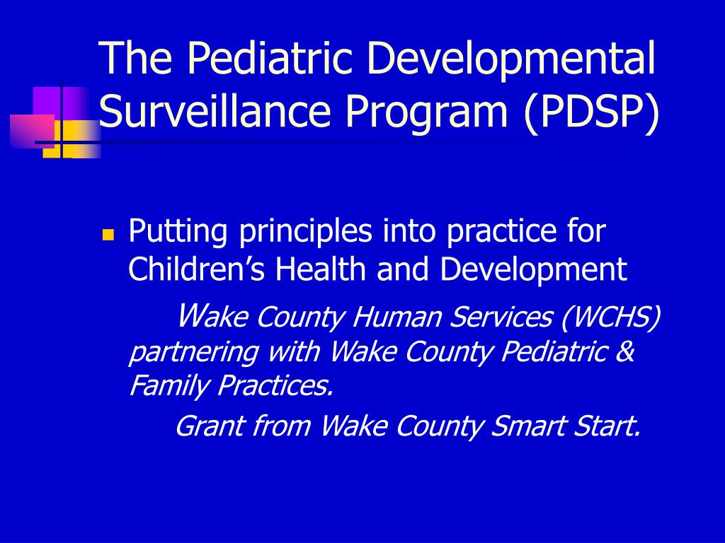 PPT - The Pediatric Developmental Surveillance Program (PDSP ...