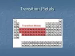 PPT - Magnetic Properties of Transition Metals PowerPoint Presentation ...