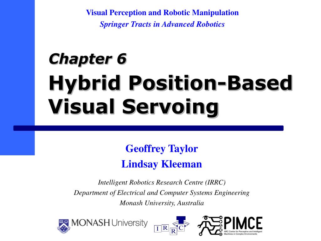 PPT - Hybrid Position-Based Visual Servoing PowerPoint Presentation ...