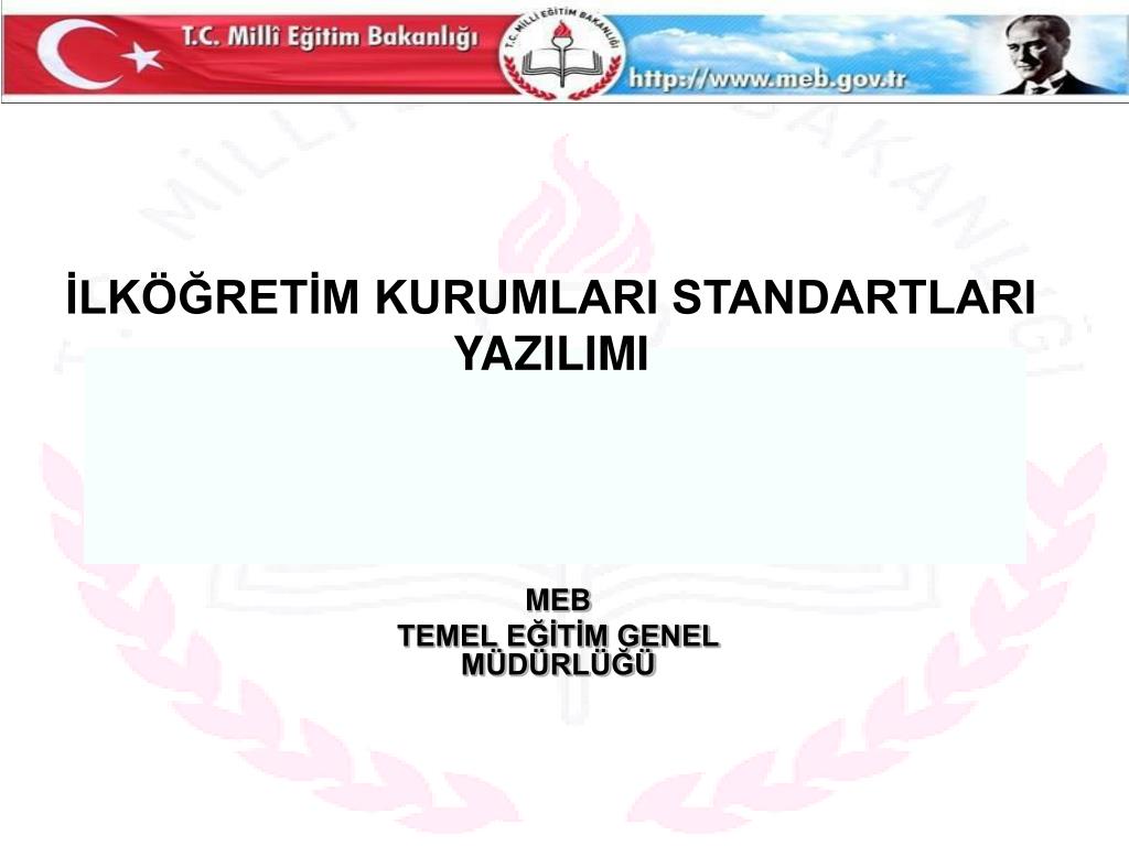 PPT - MEB TEMEL EĞİTİM GENEL MÜDÜRLÜĞÜ PowerPoint Presentation - ID:4653178