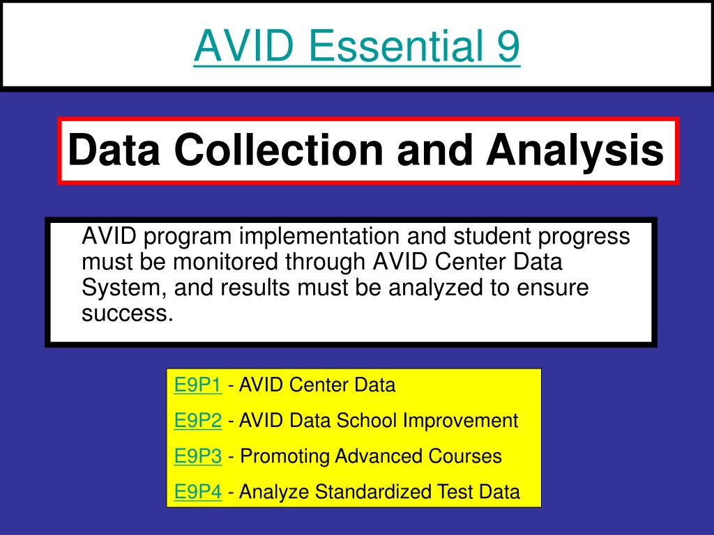 PPT - AVID Essential 9 PowerPoint Presentation, free download - ID:4654220