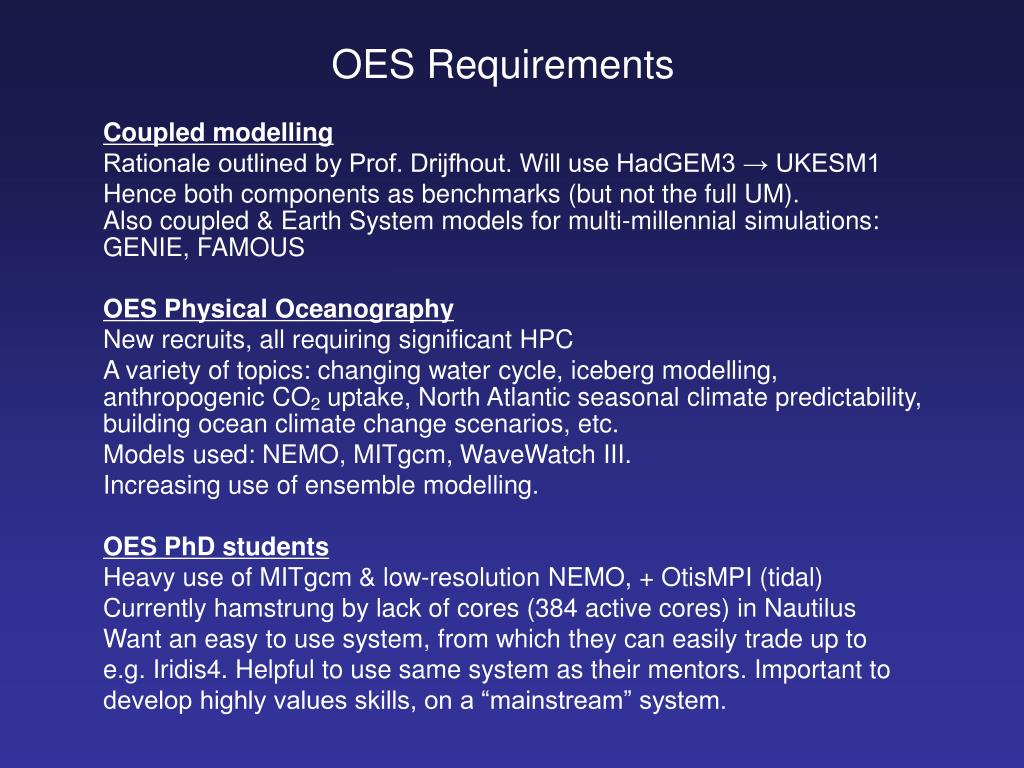 PPT - OES Requirements PowerPoint Presentation, free download - ID:4654953