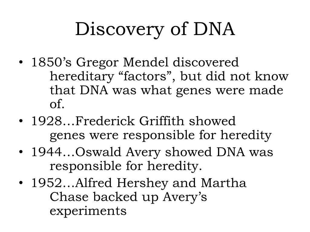 PPT - Discovery of DNA PowerPoint Presentation, free download - ID:4655419