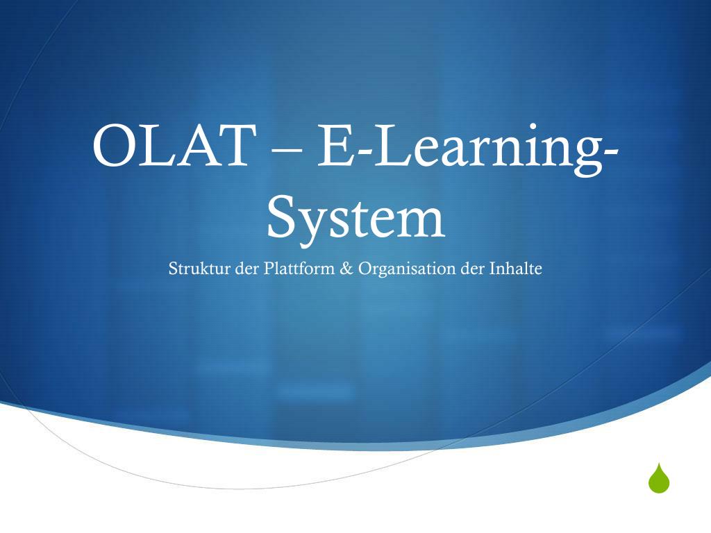 PPT - OLAT – E-Learning-System PowerPoint Presentation, free download ...