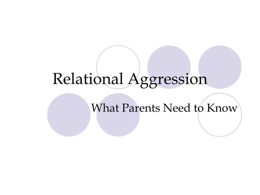 PPT - Relational Aggression PowerPoint Presentation, free download - ID ...