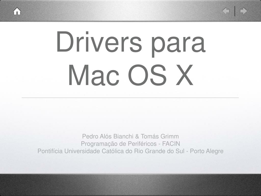 PPT - Understanding MAC OS X Device Drivers for Efficient Communication ...