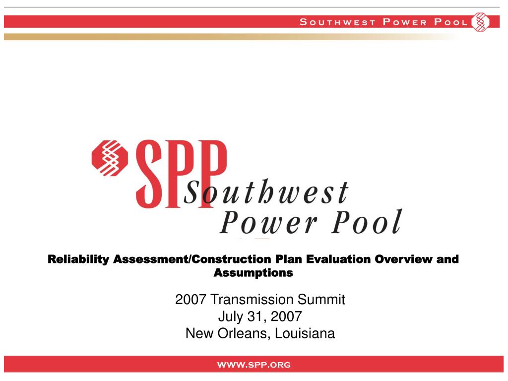 PPT - Reliability Assessment/Construction Plan Evaluation Overview and ...