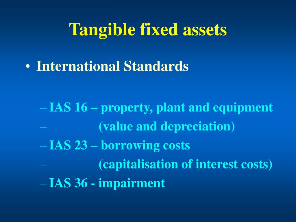 PPT - Tangible fixed assets PowerPoint Presentation, free download - ID ...