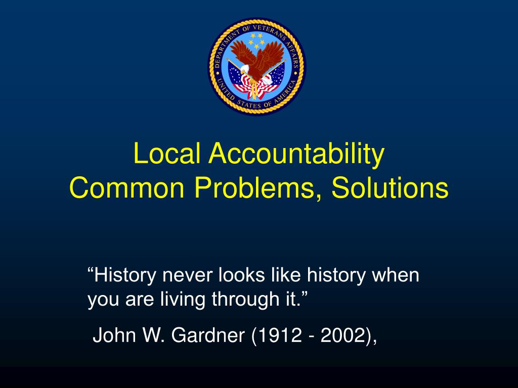 PPT - Local Accountability Common Problems, Solutions PowerPoint ...