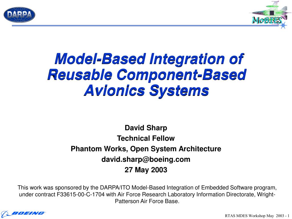 PPT - Model-Based Integration of Reusable Component-Based Avionics ...