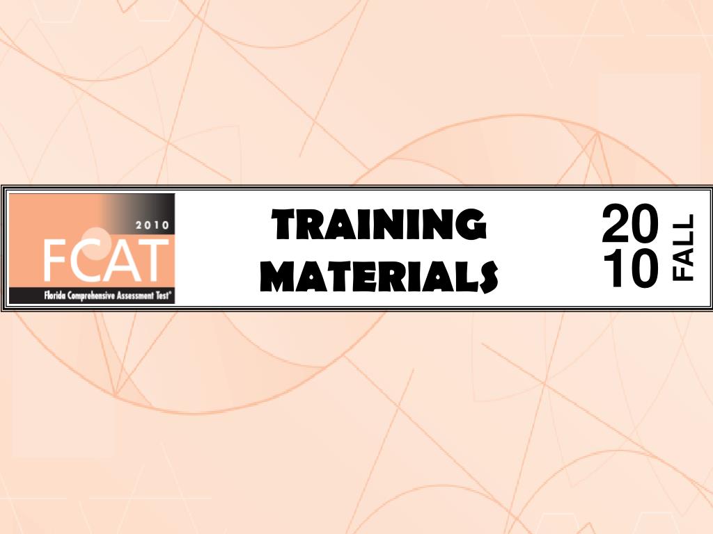 PPT - TRAINING MATERIALS PowerPoint Presentation, free download - ID ...