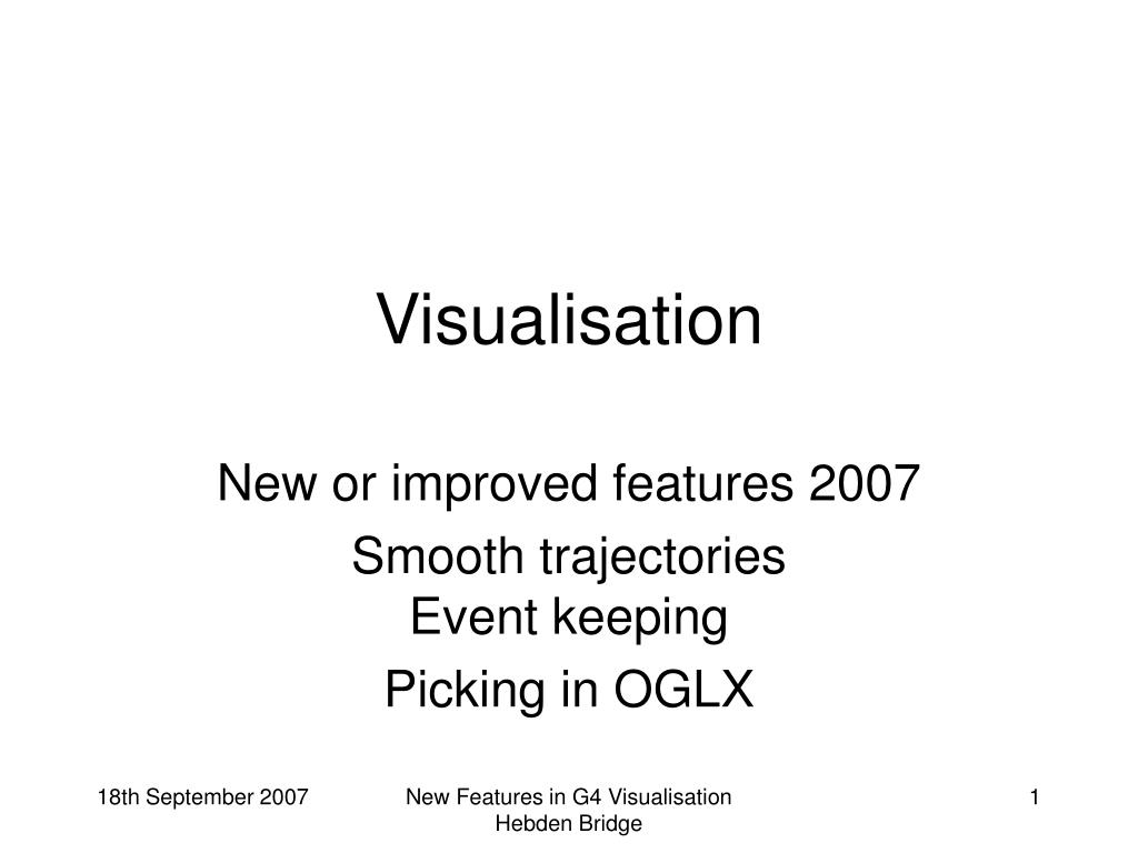 PPT - Visualisation PowerPoint Presentation, free download - ID:4665135