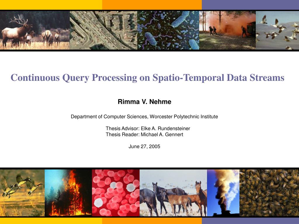 PPT - Continuous Query Processing on Spatio-Temporal Data Streams ...