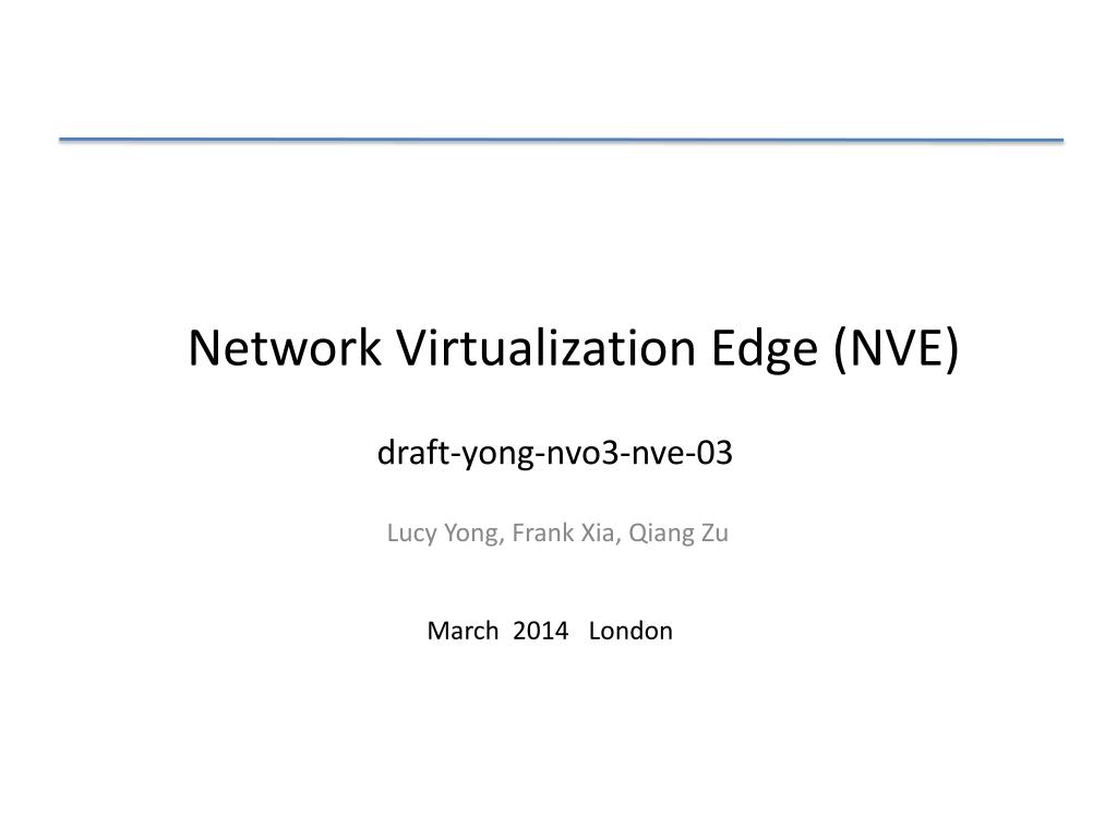 PPT - Network Virtualization Edge (NVE) PowerPoint Presentation, free ...