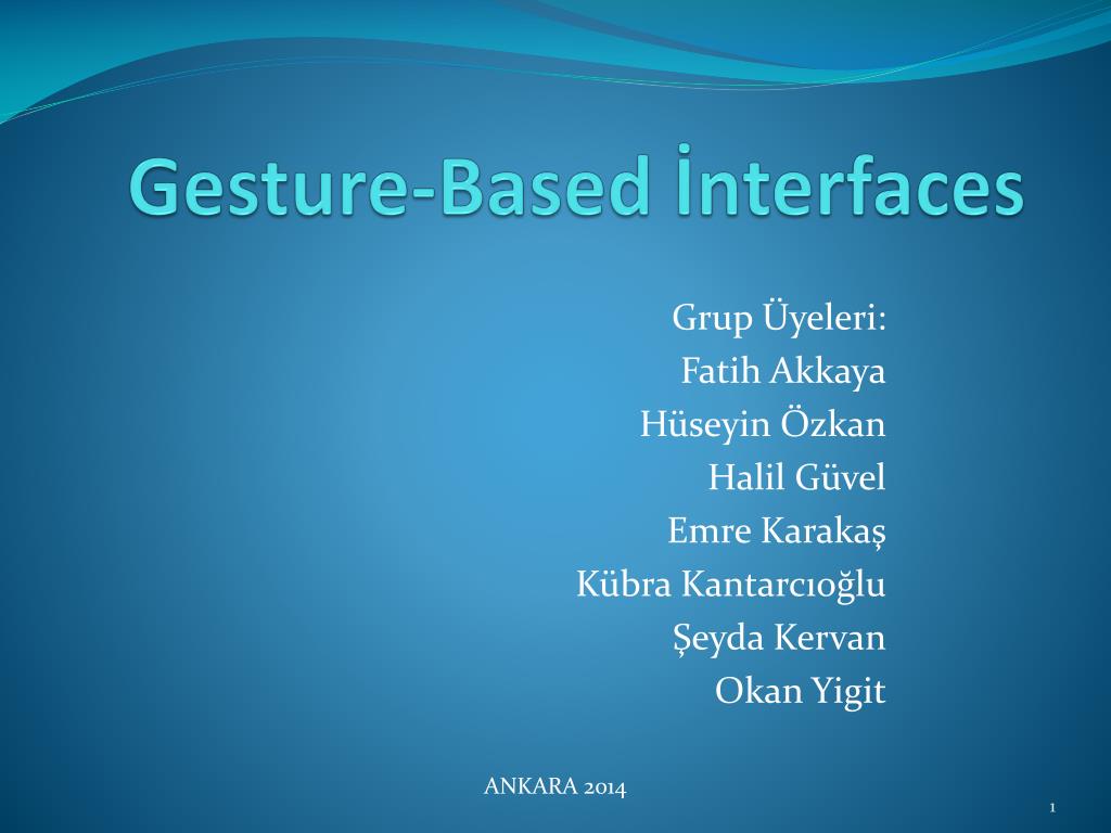 PPT - Gesture - Based İnterfaces PowerPoint Presentation, free download ...