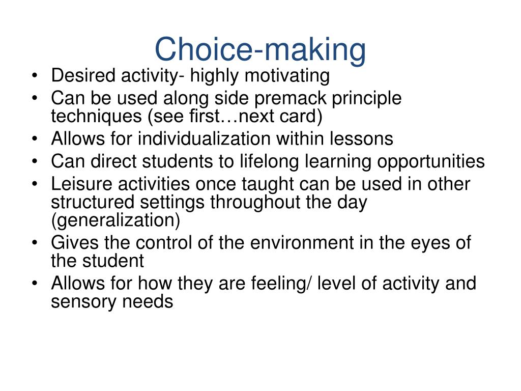 PPT - Choice-making PowerPoint Presentation, free download - ID:4671547