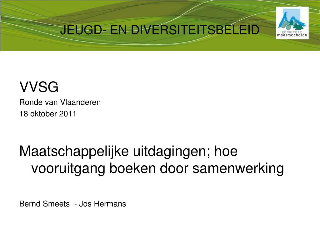 PPT - JEUGD- EN DIVERSITEITSBELEID PowerPoint Presentation, free ...